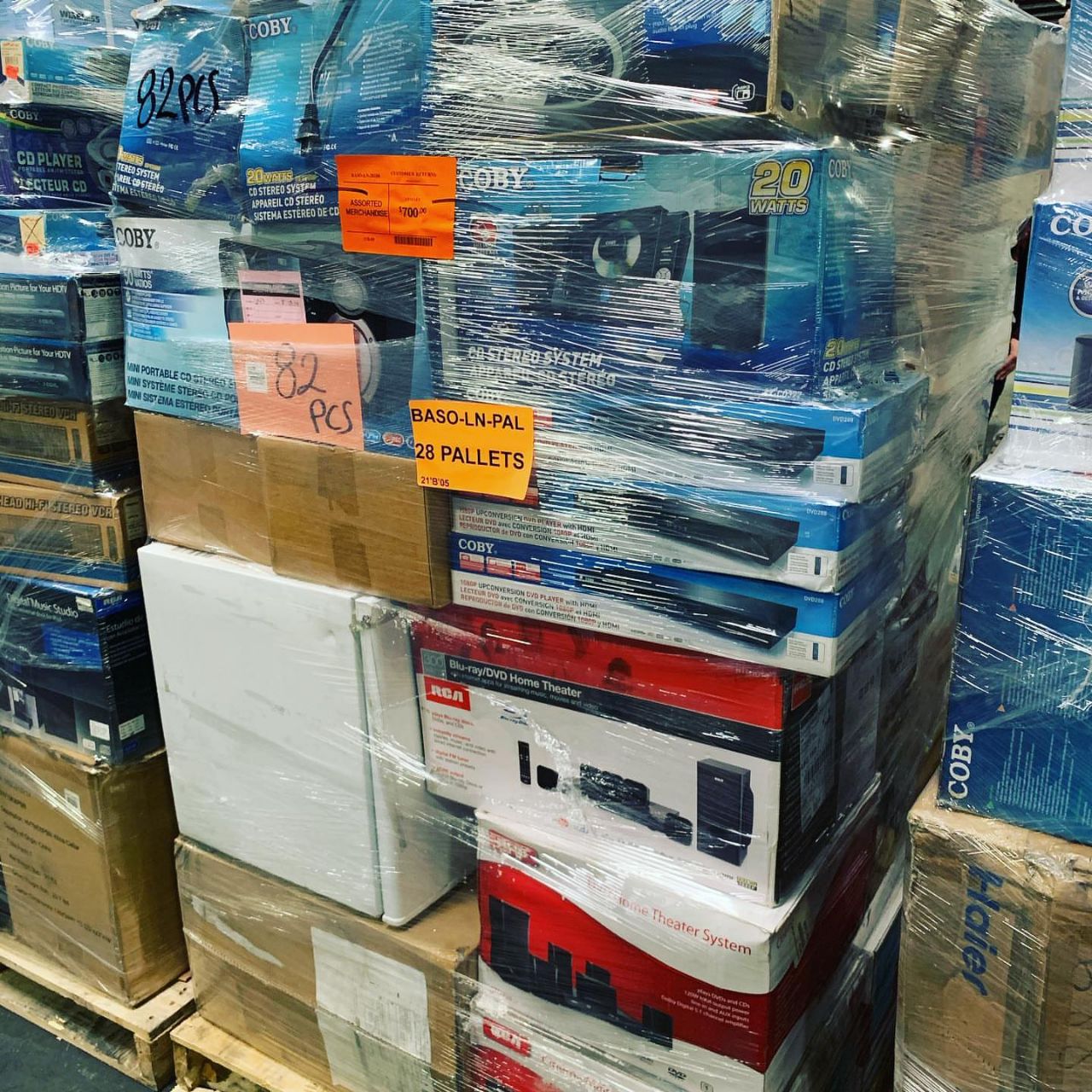 Assorted electronics pallets. – Pallet Liquidation Warehouse